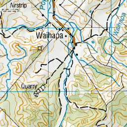 Waihapa, Northland - NZ Topo Map