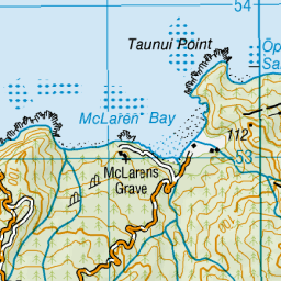 McLaren Bay, Marlborough - NZ Topo Map