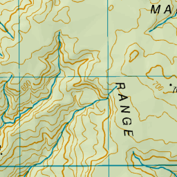 TUTAMOE RANGE, Northland - NZ Topo Map