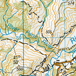 Penk River, Marlborough - NZ Topo Map