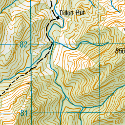 Dillon Hut, Marlborough - NZ Topo Map