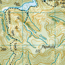 Papakura, Northland - NZ Topo Map