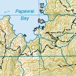 Papawai Bay, Marlborough - NZ Topo Map