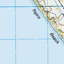 Ripiro Beach, Northland - NZ Topo Map
