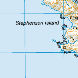 Stephenson Island (Mahinepua Island), Northland - NZ Topo Map