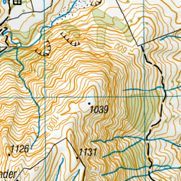 Mount Alexander, Canterbury - NZ Topo Map