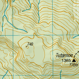 Tutamoe, Northland - NZ Topo Map