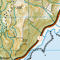 Paparoa Point, Canterbury - NZ Topo Map