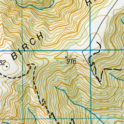 BLACK BIRCH RANGE, Marlborough - NZ Topo Map
