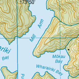 Mokau Bay, Marlborough - NZ Topo Map
