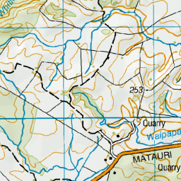 Waipapa Stream, Northland - NZ Topo Map