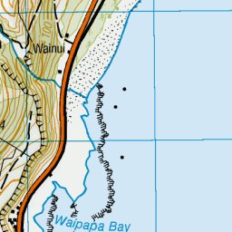 Wainui, Canterbury - NZ Topo Map