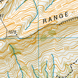 CHALK RANGE, Canterbury - NZ Topo Map