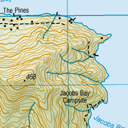 Jacobs Bay, Marlborough - NZ Topo Map