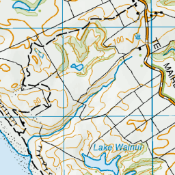 Lake Wainui, Northland - NZ Topo Map