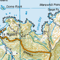 Whau Stream, Northland - NZ Topo Map
