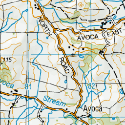 Avoca, Northland - NZ Topo Map