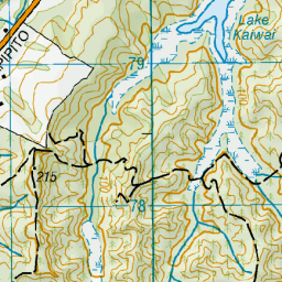 Lake Kaiwai, Northland - NZ Topo Map