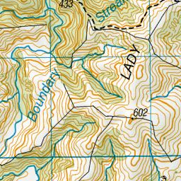 LADY RANGE, Canterbury - NZ Topo Map