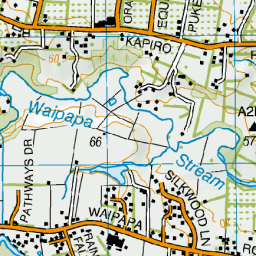 Waipapa Stream, Northland - NZ Topo Map