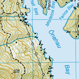 Onahau Bay, Marlborough - NZ Topo Map