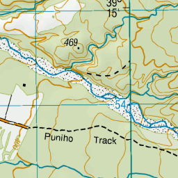 Puniho Track, Taranaki - NZ Topo Map