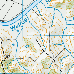 Wairoa River, Northland - NZ Topo Map