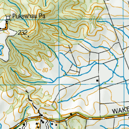 Pukewhau Pa, Northland - NZ Topo Map