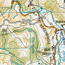 Bluff Station, Canterbury - NZ Topo Map