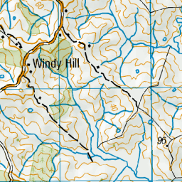 Windy Hill, Northland - NZ Topo Map