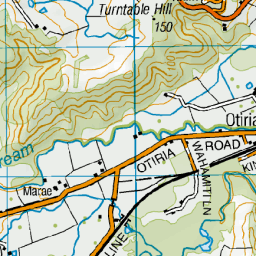 Otiria, Northland - NZ Topo Map