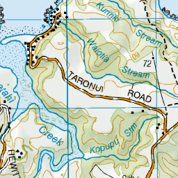 Tapuaetahi Creek, Northland - NZ Topo Map