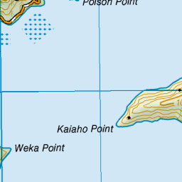 Weka Point, Marlborough - NZ Topo Map