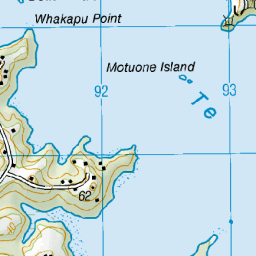 Motuone Island, Northland - NZ Topo Map