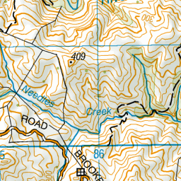 Needles Creek, Marlborough - NZ Topo Map