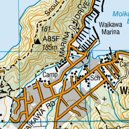 Waikawa Marina, Marlborough - NZ Topo Map