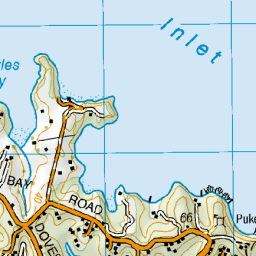 Te Puna Inlet, Northland - NZ Topo Map