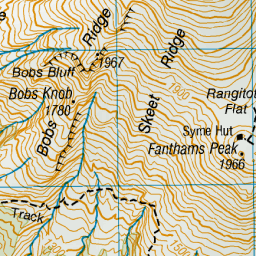 Syme Hut, Taranaki - NZ Topo Map