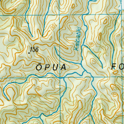 OPUA FOREST, Northland - NZ Topo Map
