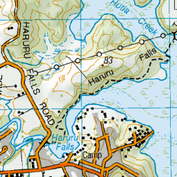 Haruru Falls, Northland - NZ Topo Map