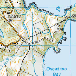 Onewhero Bay, Northland - NZ Topo Map