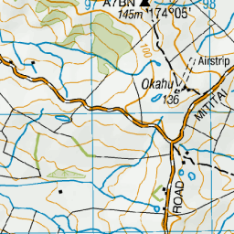 Okahu, Northland - NZ Topo Map