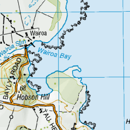 Wairoa Bay, Northland - NZ Topo Map