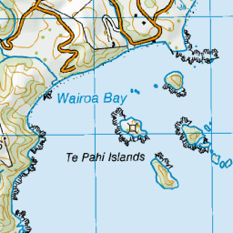 Te Pahi Islands, Northland - NZ Topo Map