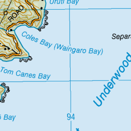 Uruti Bay, Marlborough - NZ Topo Map
