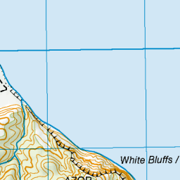 White Bluffs/Te Parinui o Whiti, Marlborough - NZ Topo Map