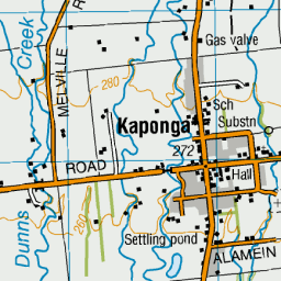 Kaponga, Taranaki - NZ Topo Map