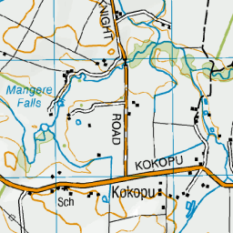 Mangere River, Northland - NZ Topo Map