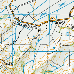 Drake Drain, Northland - NZ Topo Map