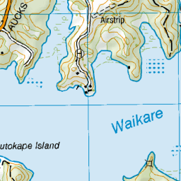 Waikare Inlet, Northland - NZ Topo Map